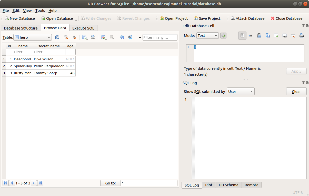 创建行 使用 Session Insert Sqlmodel Sqlmodel 中文